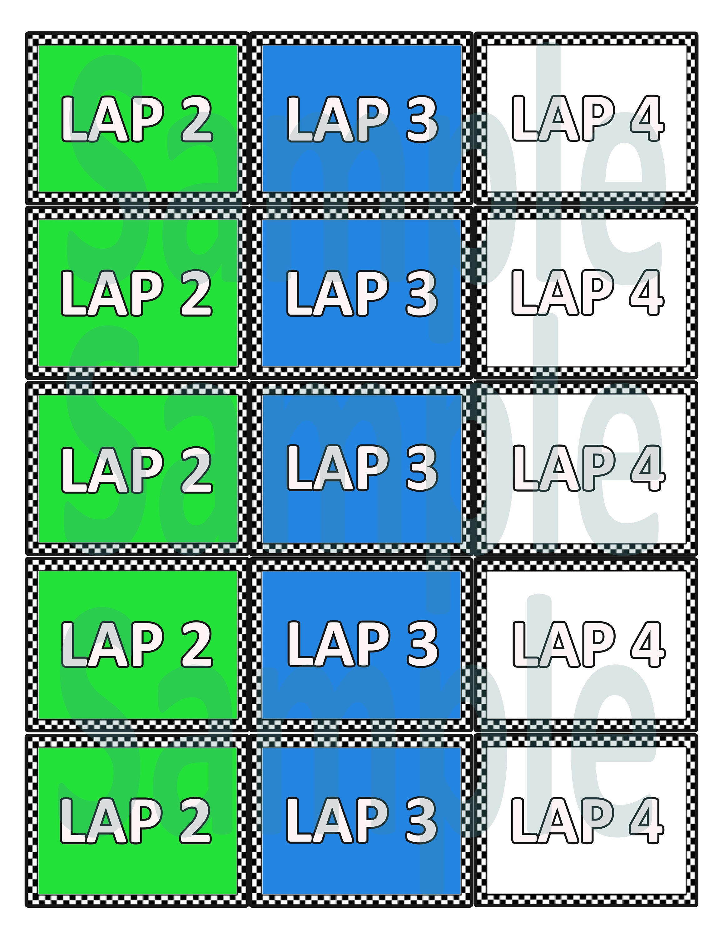 Race Car Printable Board Game Checkered Flag Party Supplies - Etsy