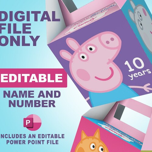 PRINTABLE Peppa Pig INSPIRED Custom Ring Pop Party Favor Personalized ...