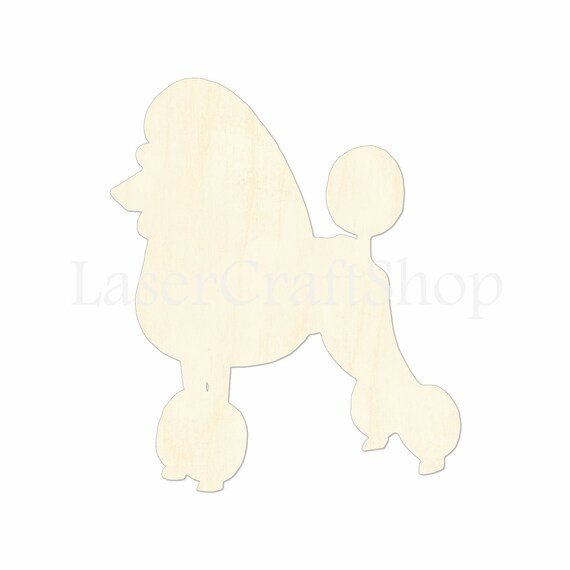 2 34 Poodle Dog Cutout Shape Silhouette Gift | Etsy