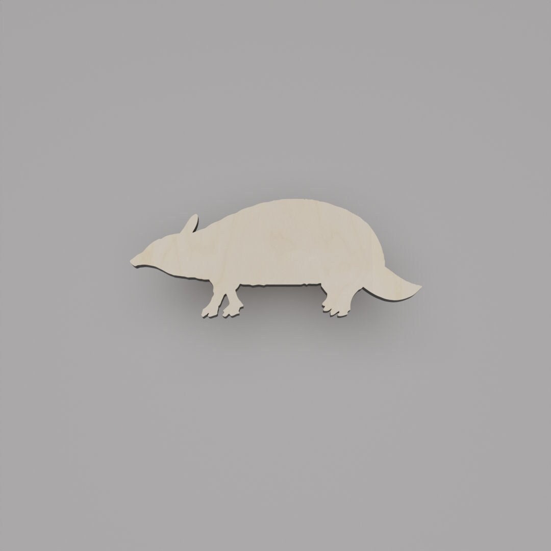2" - 34" Armadillo Wooden Cutout Shape, Silhouette, Gift Tags Ornaments ...