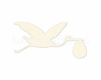 Laser Cut Stork - Etsy