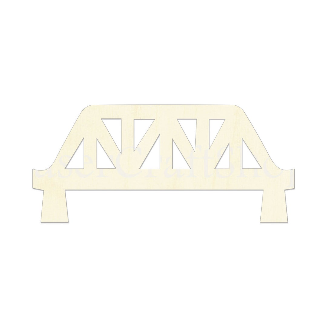 2" - 34" Bridge Wooden Cutout Shape, Silhouette, Gift Tags Ornaments ...