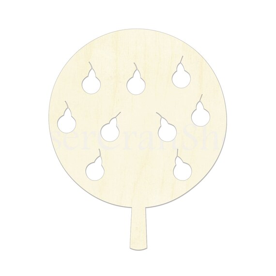 2 34 Pear Tree Wooden Cutout Shape Silhouette | Etsy