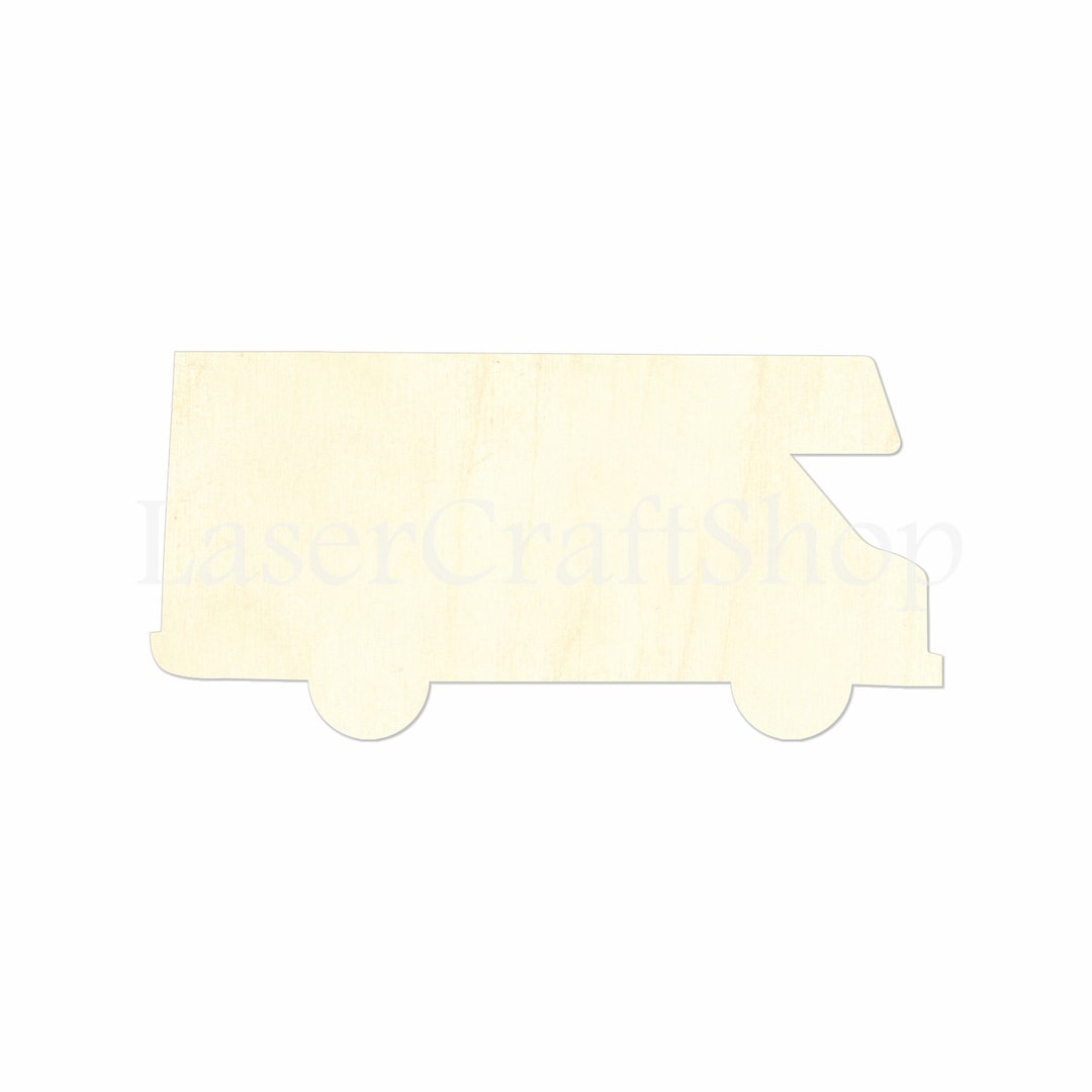 2" - 34" RV, Motorhome Cutout Shape, Silhouette, Gift Tags Ornaments ...
