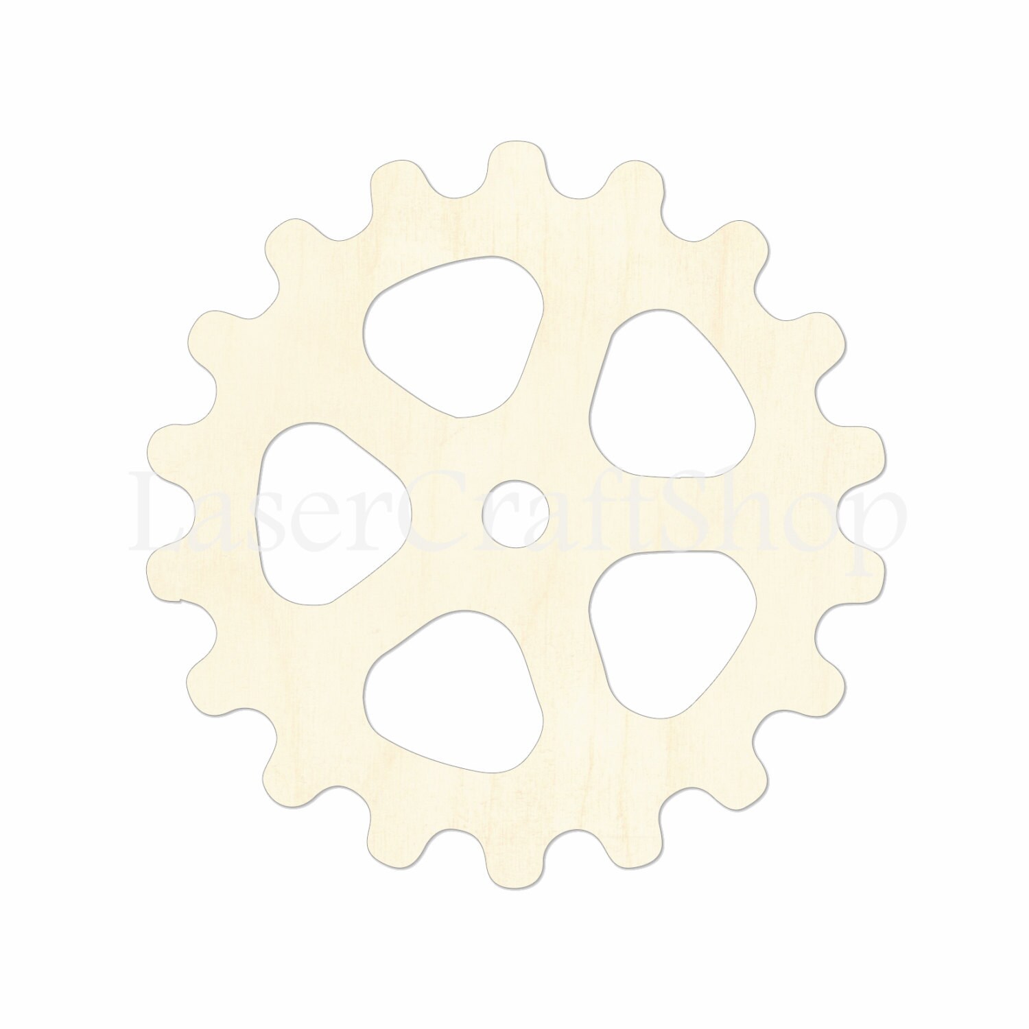 2 34 Gear With Big Teeth Wooden Cutout Shape | Etsy