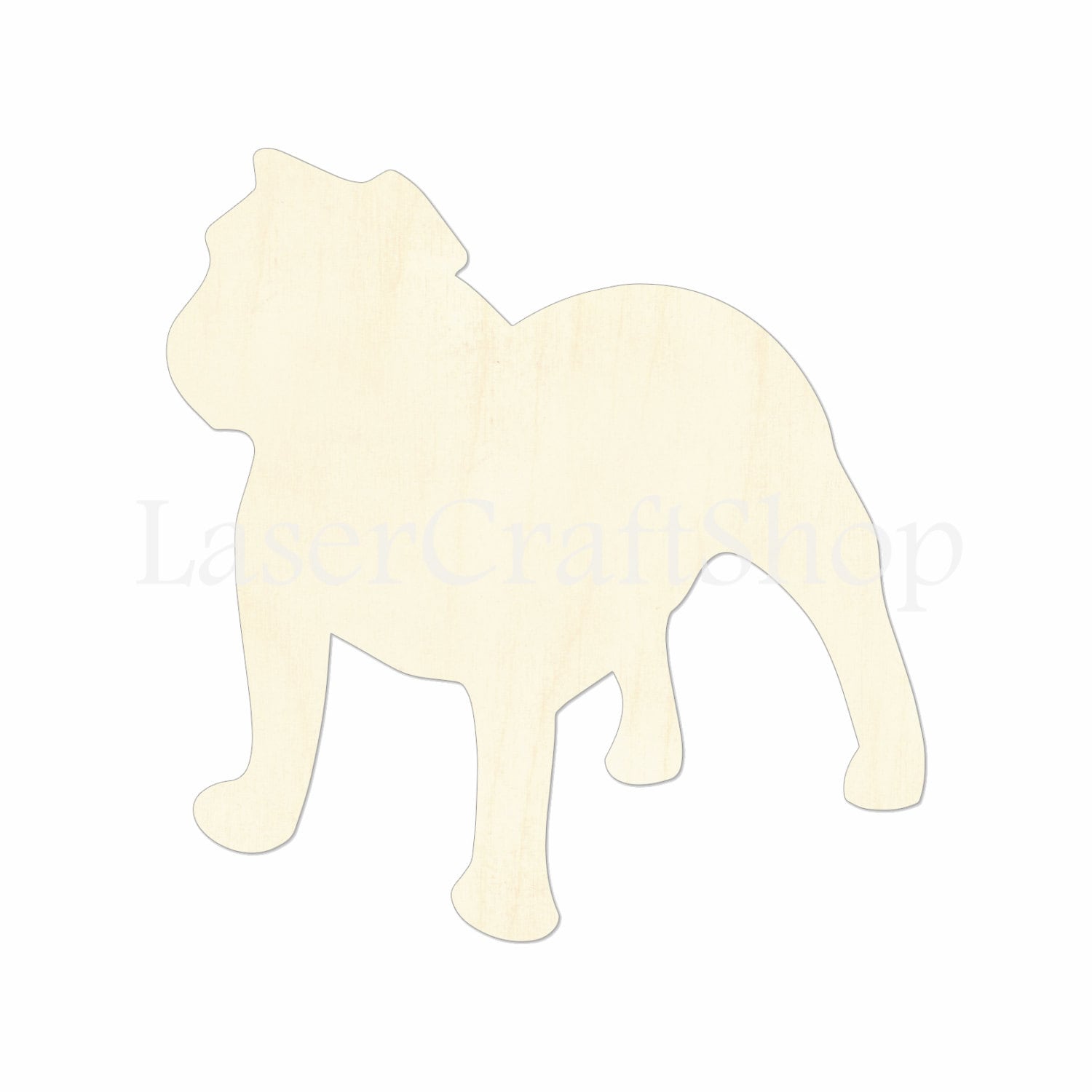 2 34 Bulldog Dog Wooden Cutout Shape - Etsy