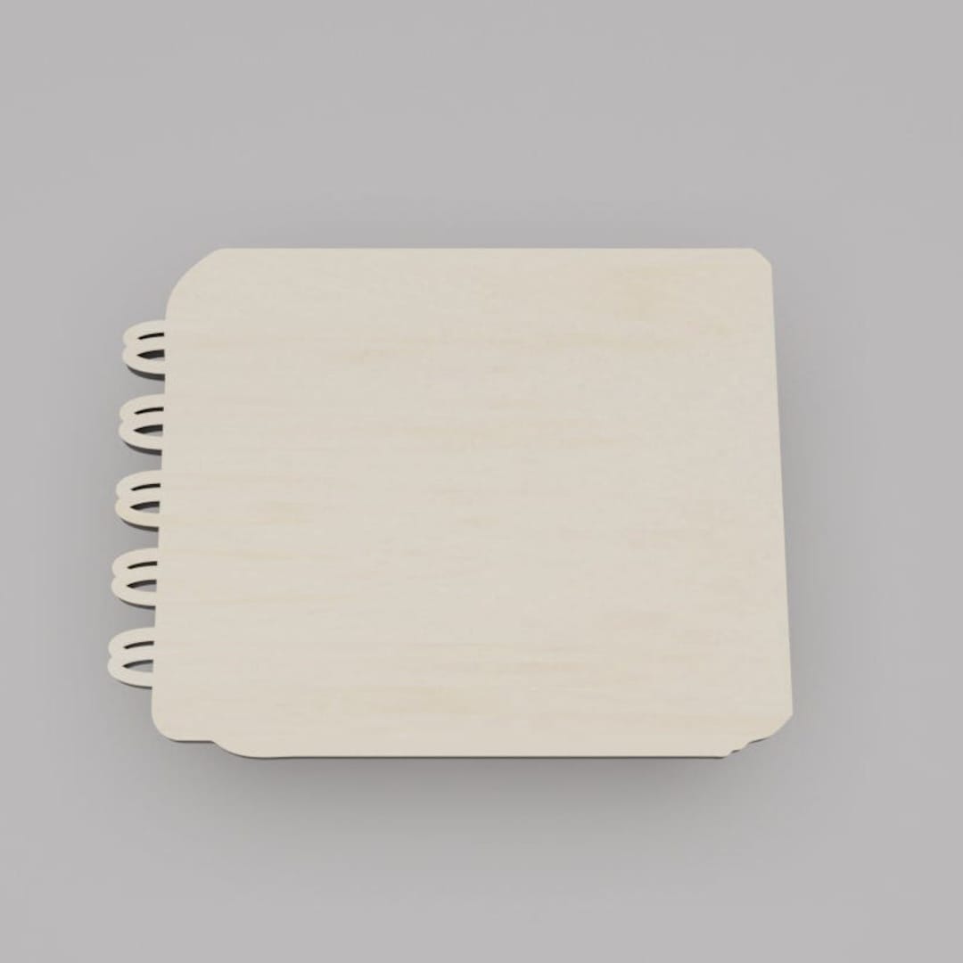 2" - 34" Notepad Wooden Cutout Shape, Silhouette, Gift Tags Ornaments ...