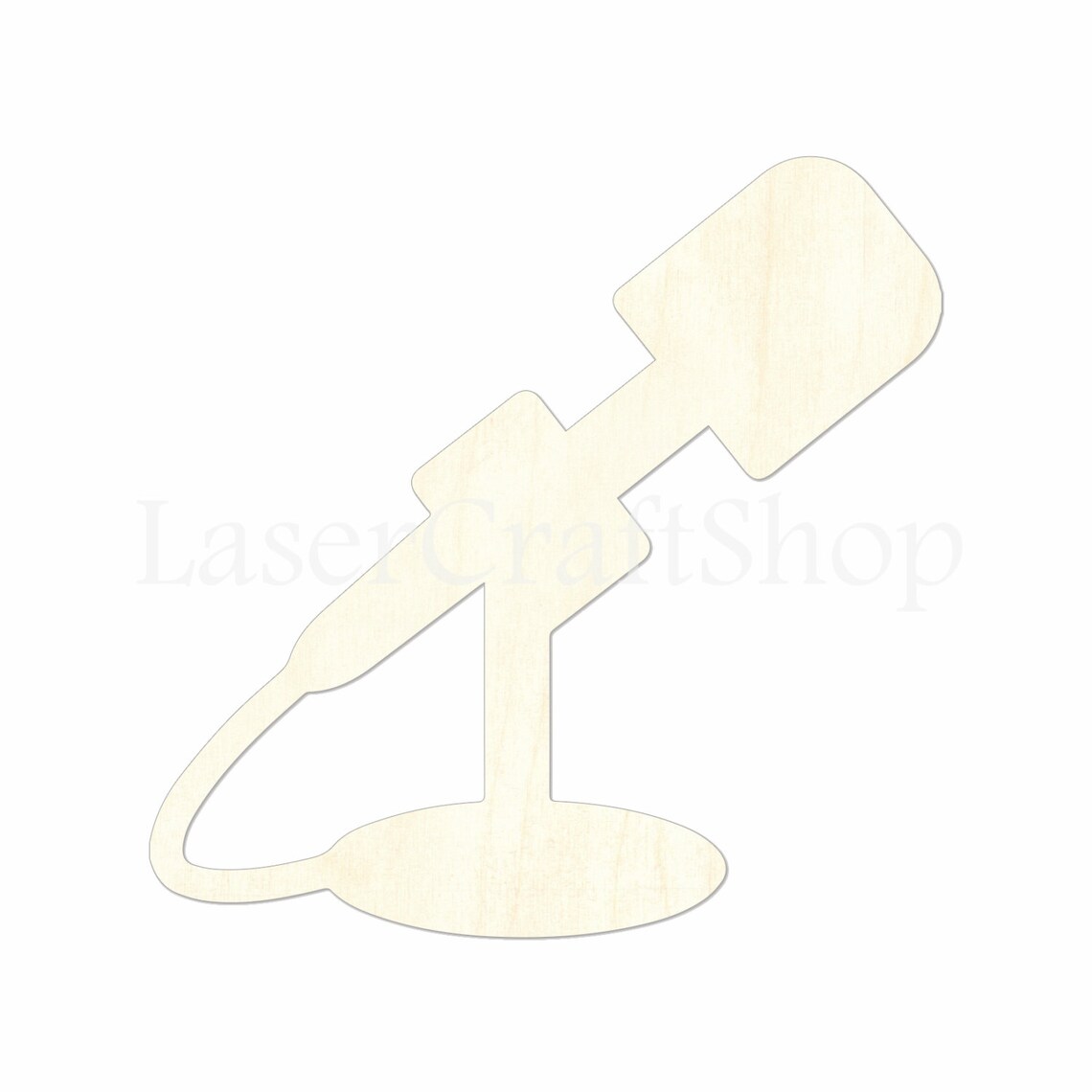 2" - 34" Microphone Wooden Cutout Shape, Silhouette, Gift Tags ...
