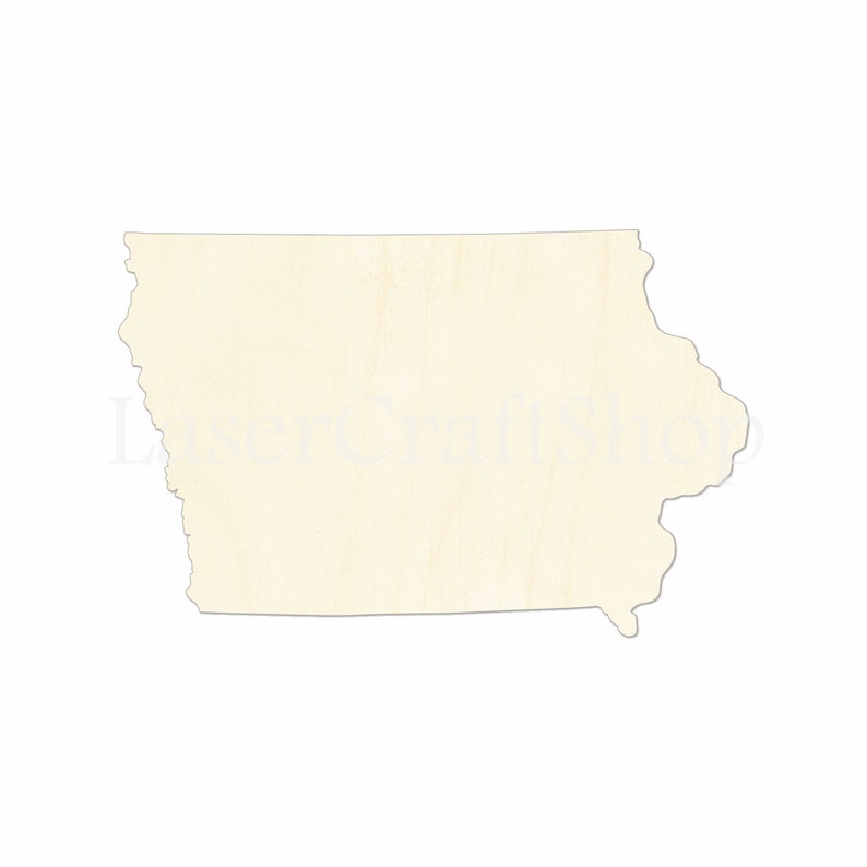 2 34 Iowa IA State Wooden Cutout Shape - Etsy