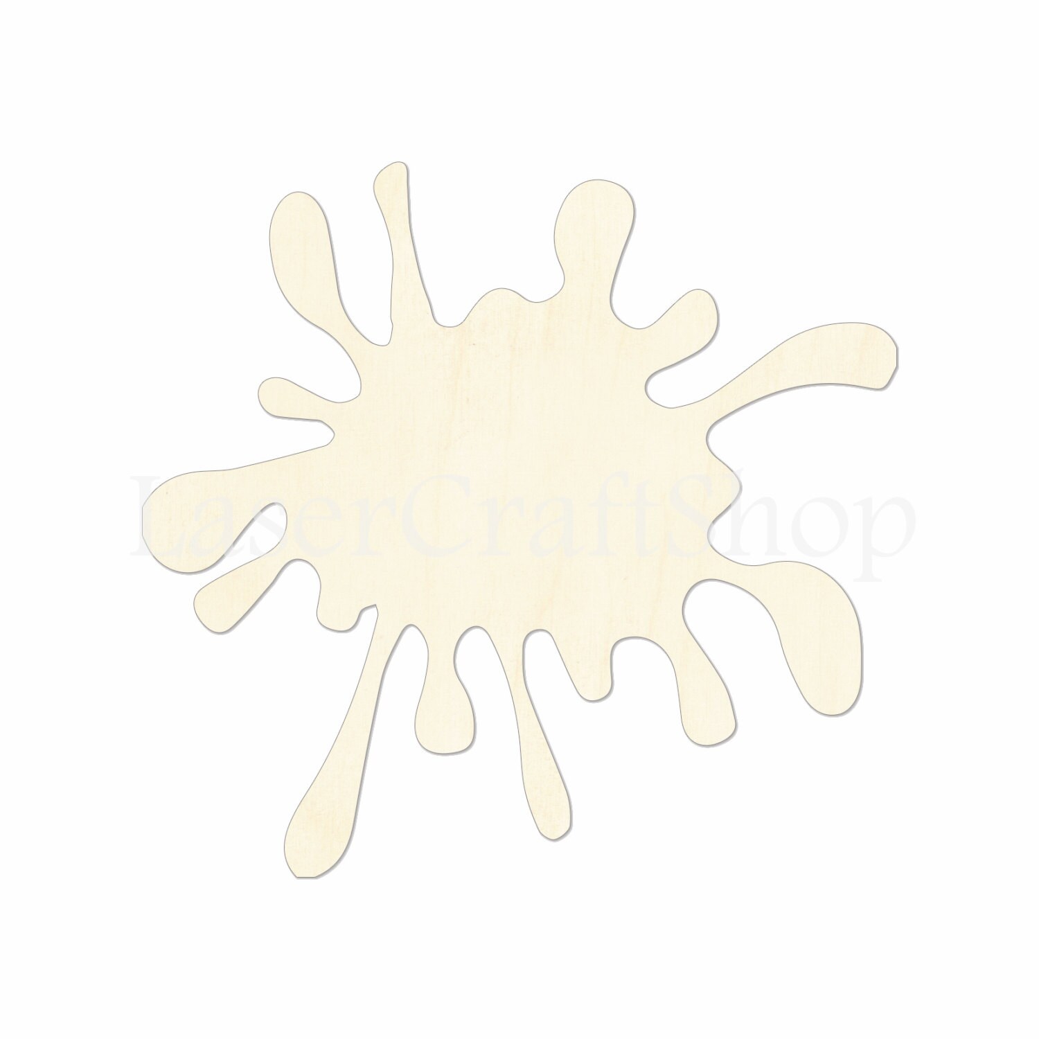 2" - 34" Splash Wooden Cutout Shape, Silhouette, Gift Tags Ornaments ...