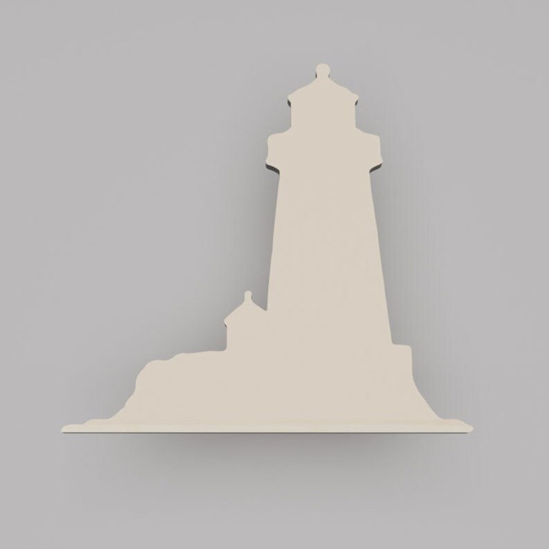 2" - 34" Lighthouse Wooden Cutout Shape, Silhouette, Gift Tags ...