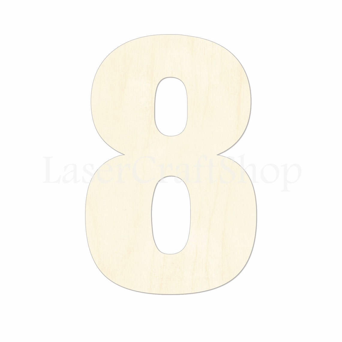 2 34 Wooden Number 8 Wood Number 8 Cutout - Etsy