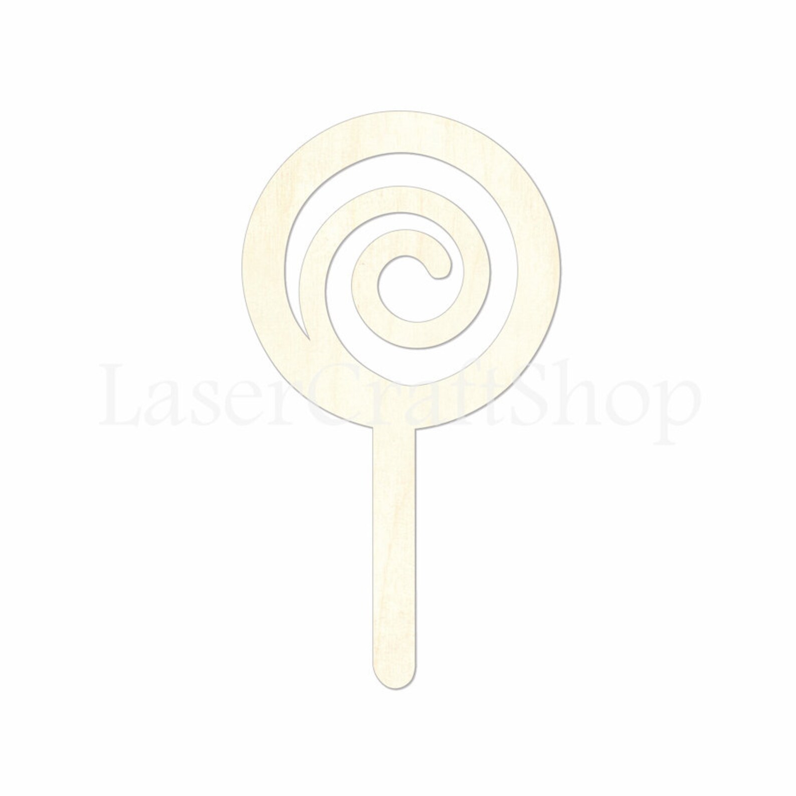 2" - 34" Lollipop, Candy Wooden Cutout Shape, Silhouette, Gift Tags ...