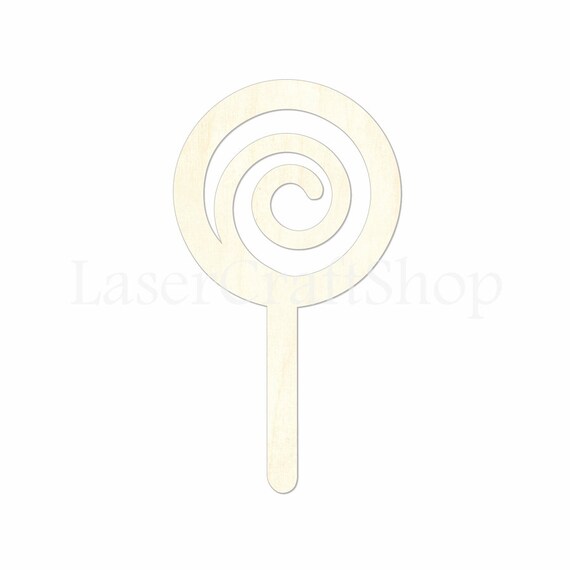 2 34 Lollipop Candy Wooden Cutout Shape - Etsy