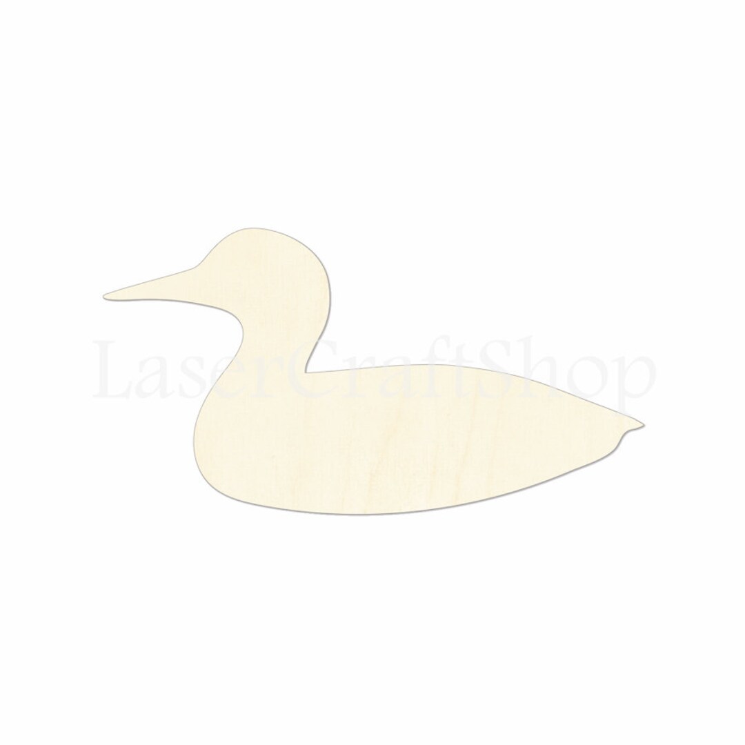2" - 34" Pacific Loon Wooden Cutout Shape, Silhouette, Gift Tags ...