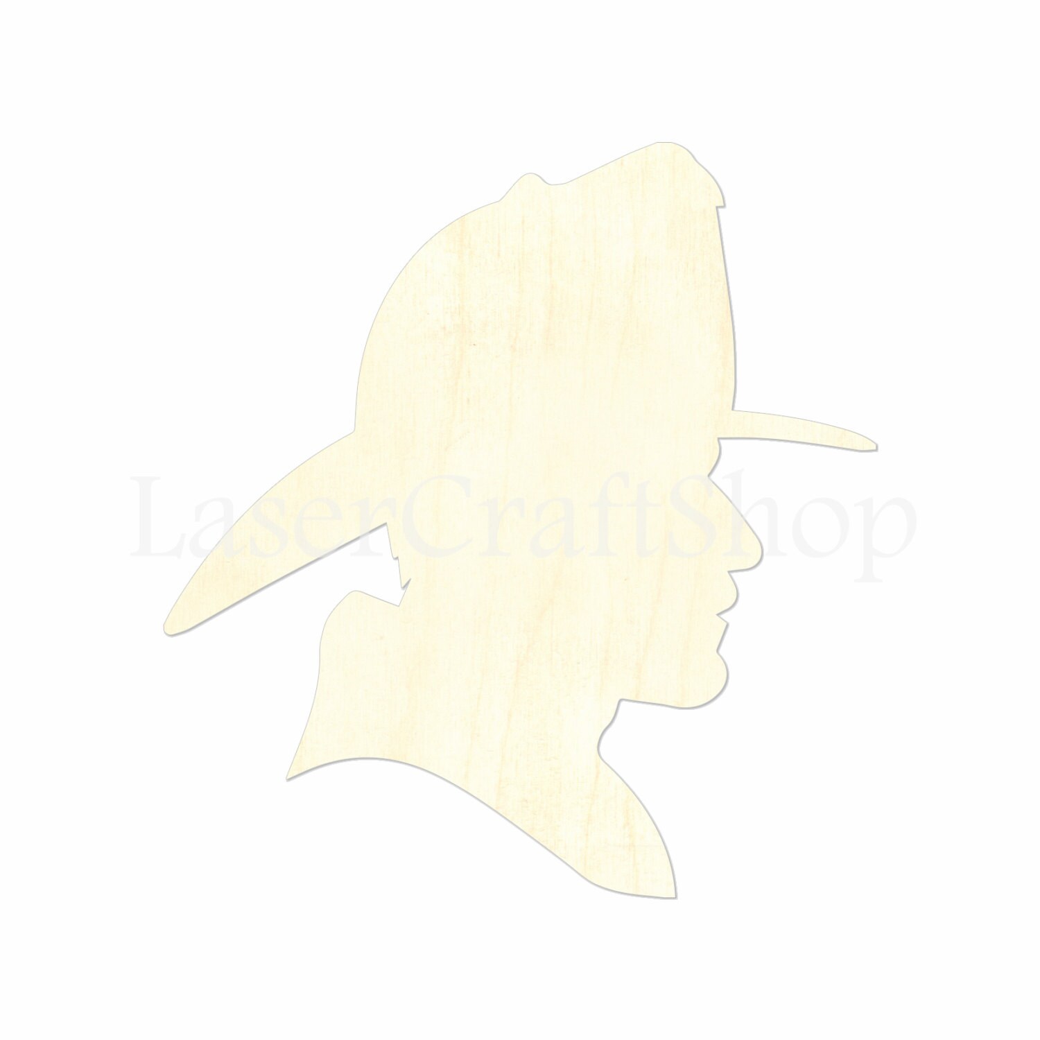 2" - 34" Firefighter Wooden Cutout Shape, Silhouette, Gift Tags ...