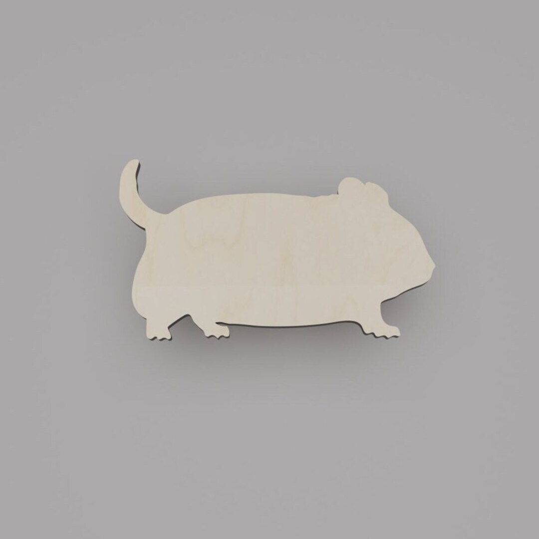 2" - 34" Hamster Wooden Cutout Shape, Silhouette, Gift Tags Ornaments ...