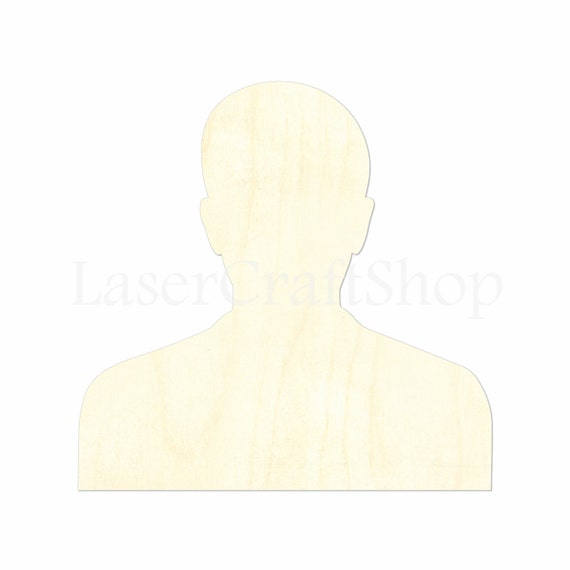 2 34 Man's Silhouette Wooden Cutout Shape - Etsy