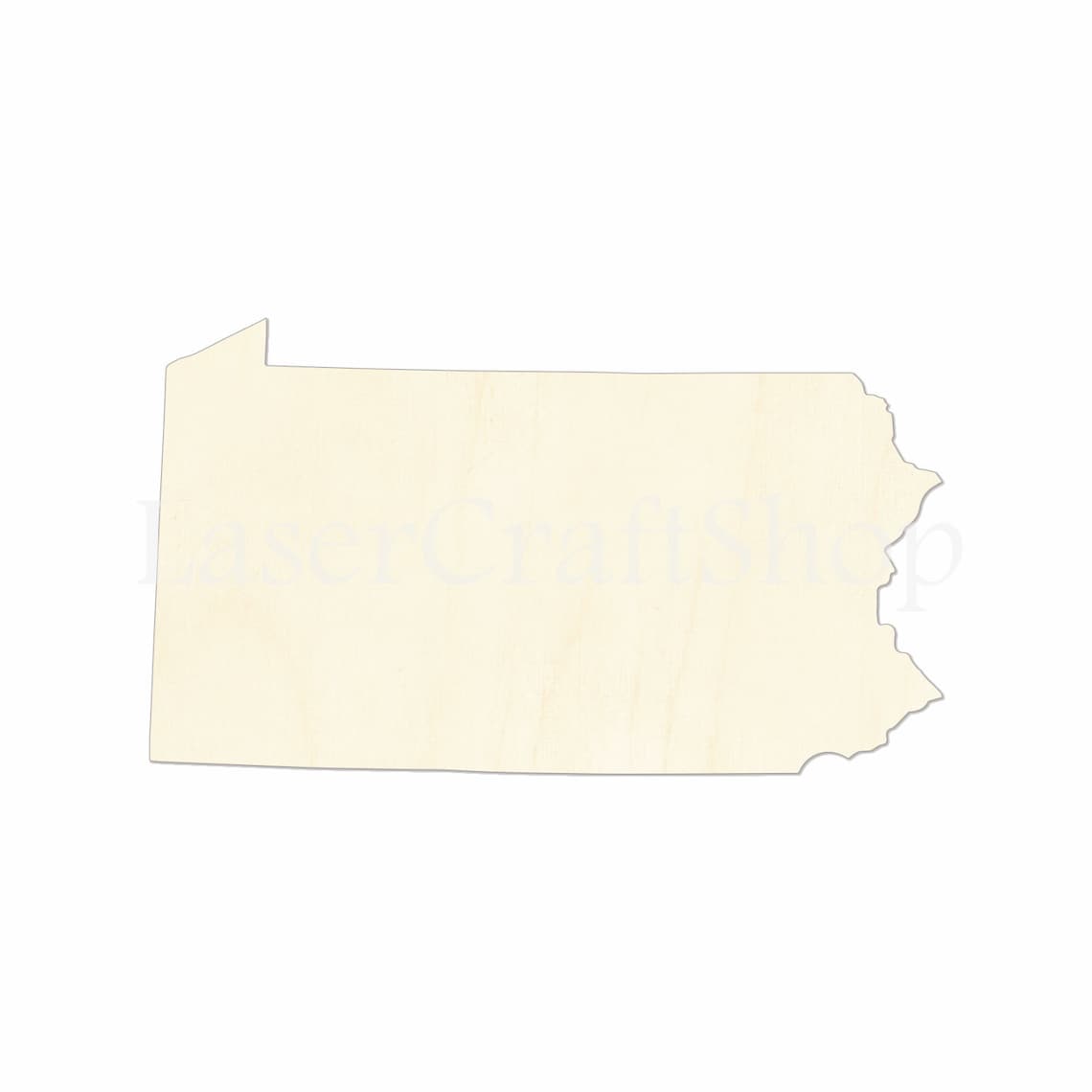 2" - 34" Pennsylvania, PA State Wooden Cutout Shape, Silhouette, Gift ...