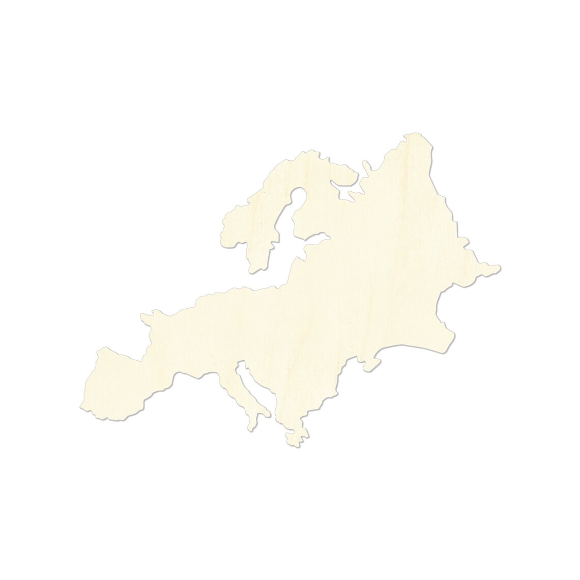 2 34 Europe Continent Wooden Cutout Shape - Etsy