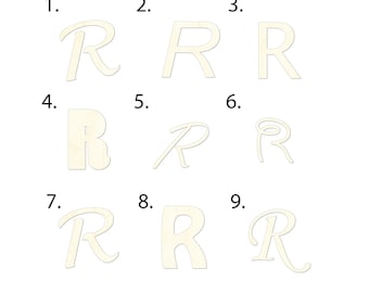 2 34 Wooden Letter r Kids Room, Nursery, Wedding Decoration, Gift Tags ...