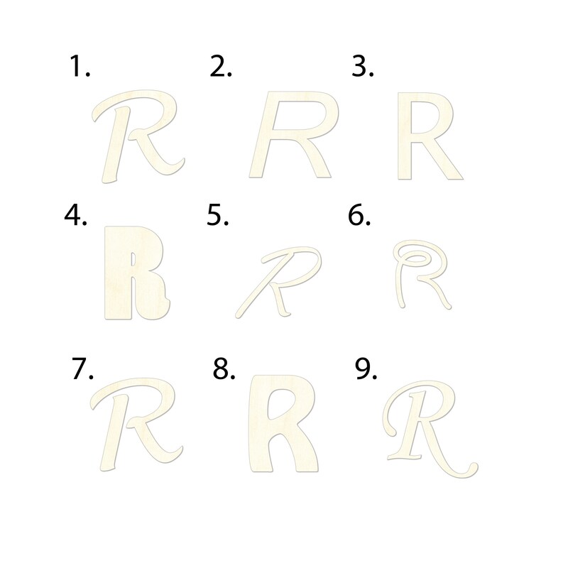 Wooden Letter R - Etsy