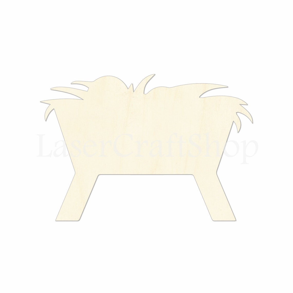 2" - 34" Manger Wooden Cutout Shape, Christmas, Baby Jesus, Gift Tags ...