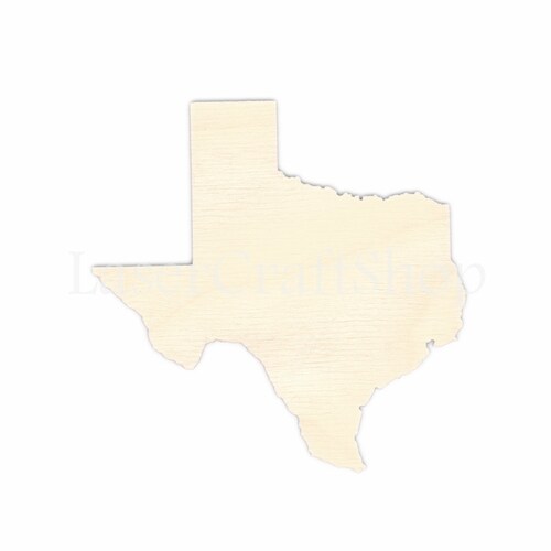 2 34 Texas State Map Wooden Cutout Shape - Etsy