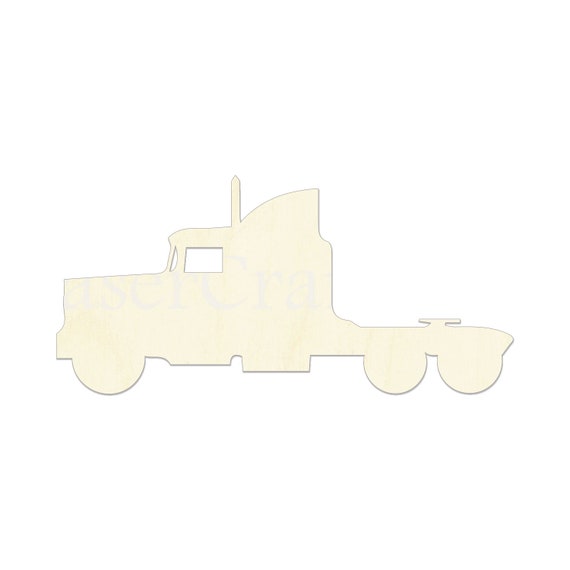 2 34 Semi Truck Wooden Cutout Shape Silhouette | Etsy