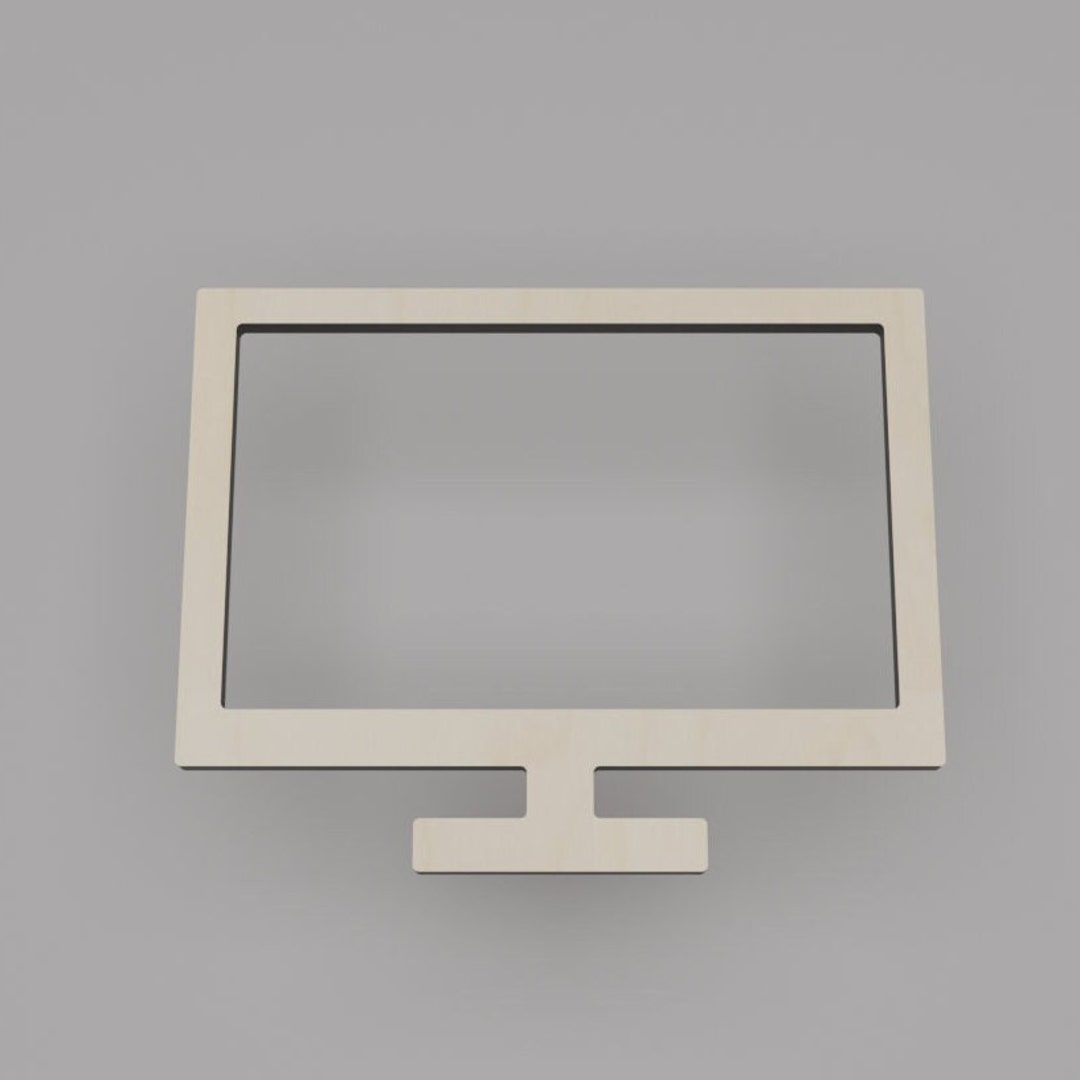 2" - 34" Computer Monitor Wooden Cutout Shape, Silhouette, Gift Tags ...