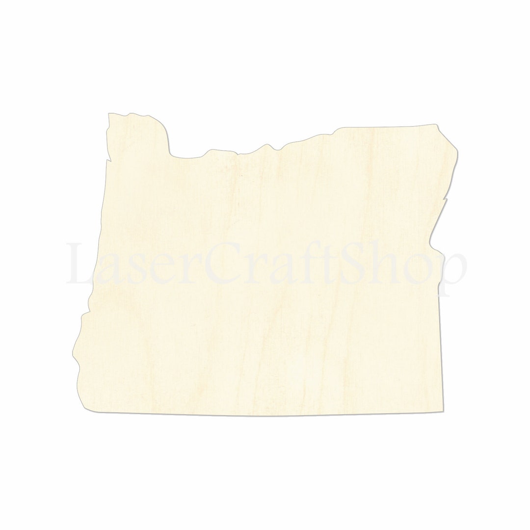 2" - 34" Oregon OR State Wooden Cutout Shape, Silhouette, Gift Tags ...