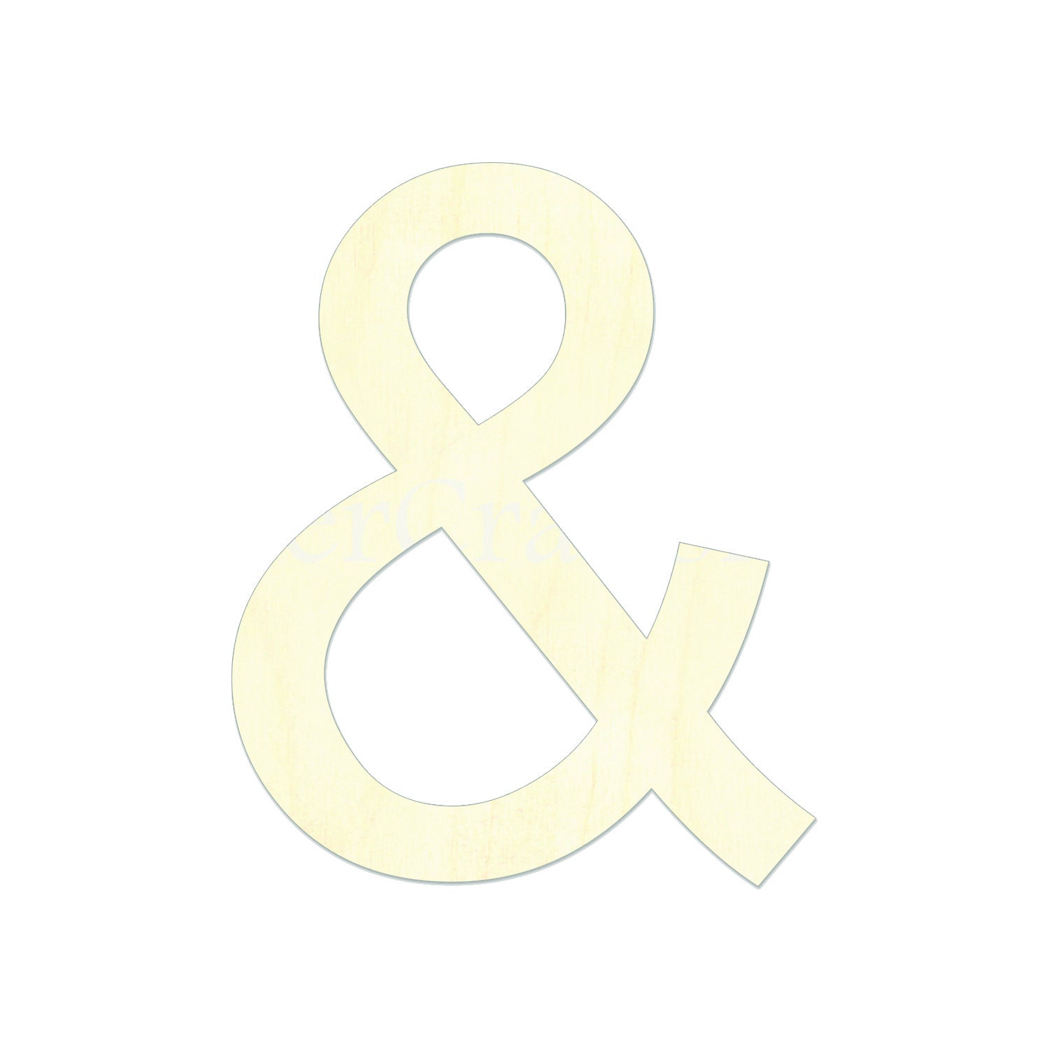2" - 34" Ampersand Wooden Cutout, & Symbol Shape, Silhouette, Gift Tags ...