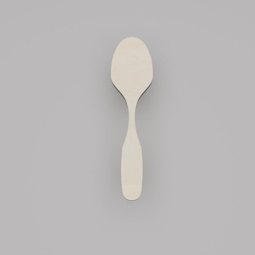 2" - 34" Spoon Wooden Cutout Shape, Silhouette, Gift Tags Ornaments ...