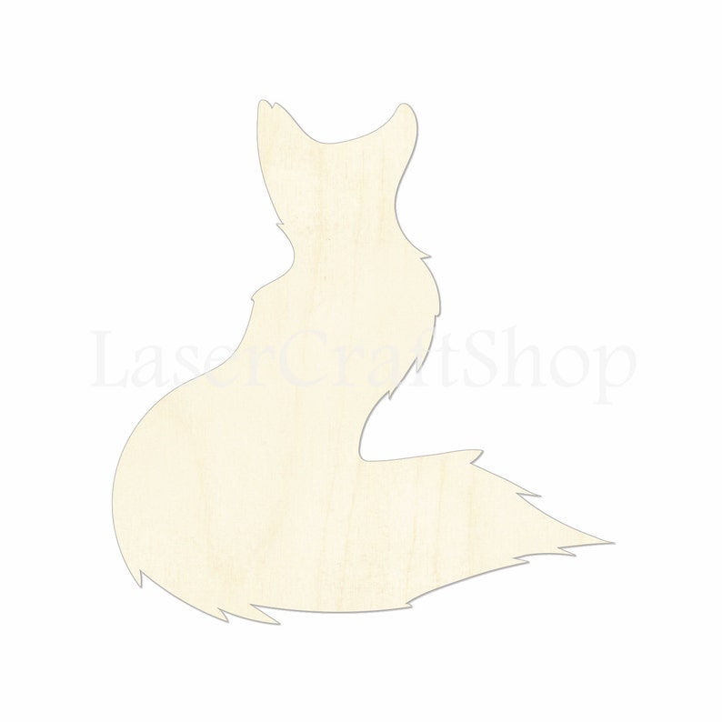 2 34 Fox Wooden Cutout Shape Silhouette Gift - Etsy