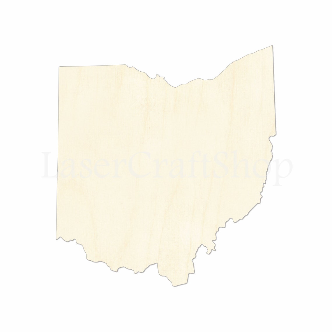 2" - 34" Ohio, OH State Wooden Cutout Shape, Silhouette, Gift Tags ...