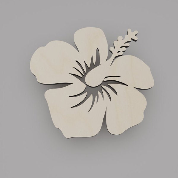 Hibiscus Flower Cutouts - Etsy