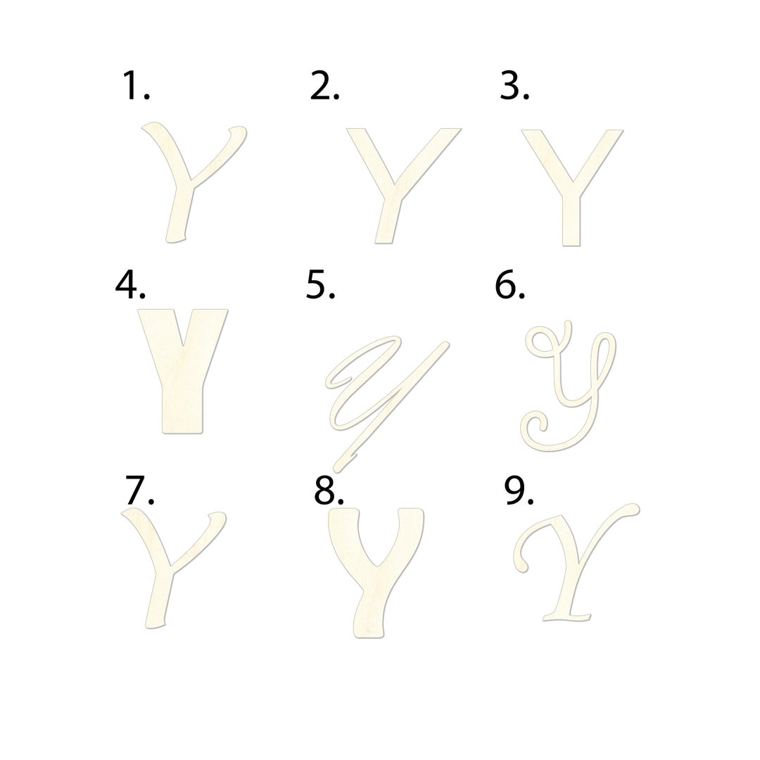 2" - 34" Wooden Letter “Y” Room, Nursery, Wedding Decoration, Gift Tags ...