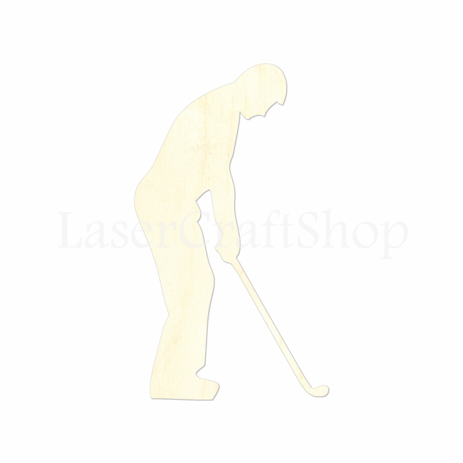 2" - 34" Golf Player Wooden Cutout Shape, Silhouette, Gift Tags ...