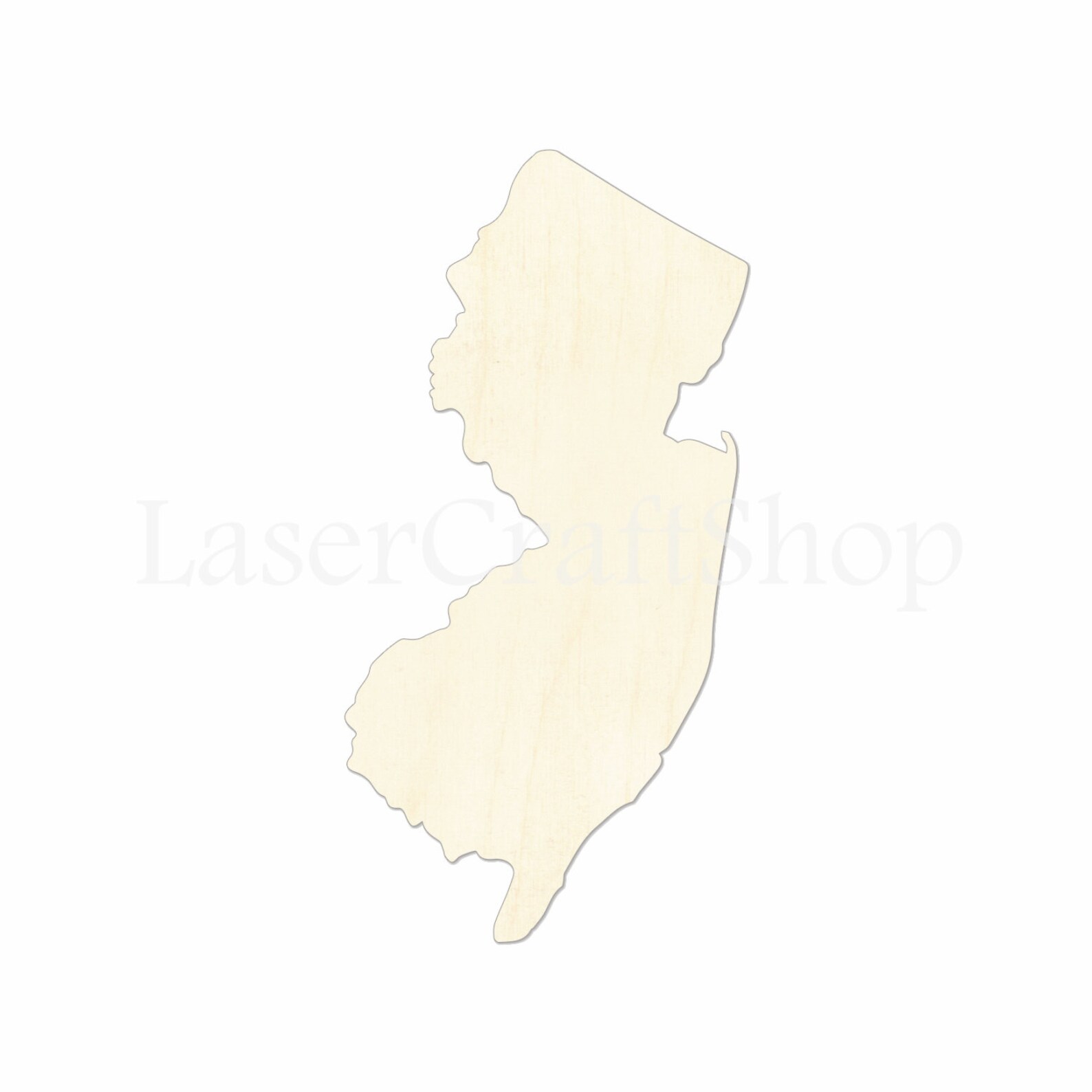 2" - 34" New Jersey, NJ State Wooden Cutout Shape, Silhouette, Gift ...
