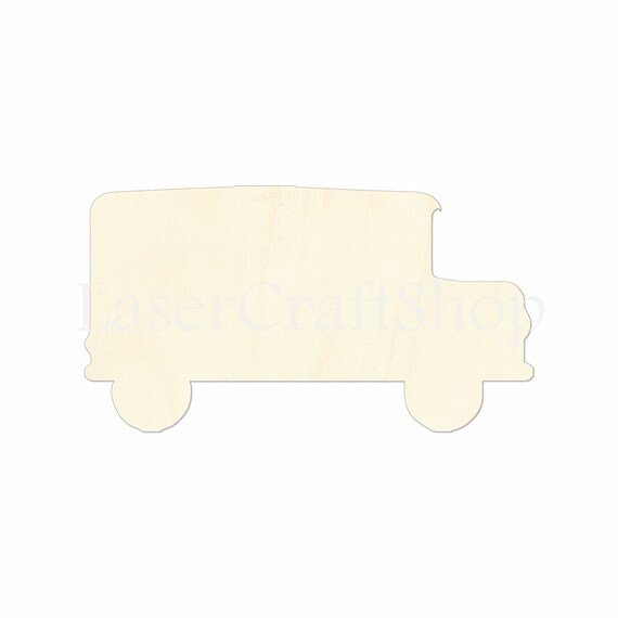 2 34 School Bus Wooden Cutout Shape Silhouette - Etsy