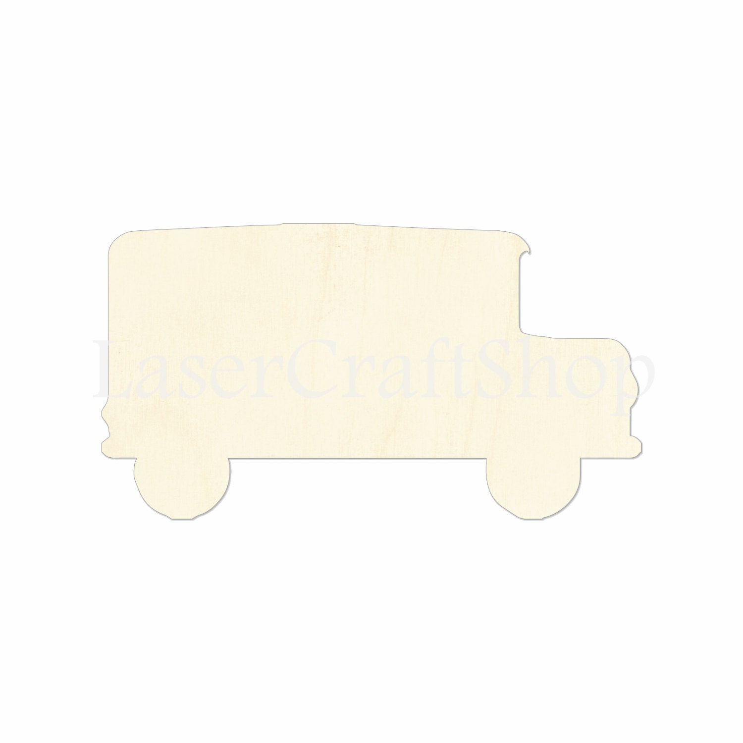 2" - 34" School Bus Wooden Cutout Shape, Silhouette, Gift Tags ...