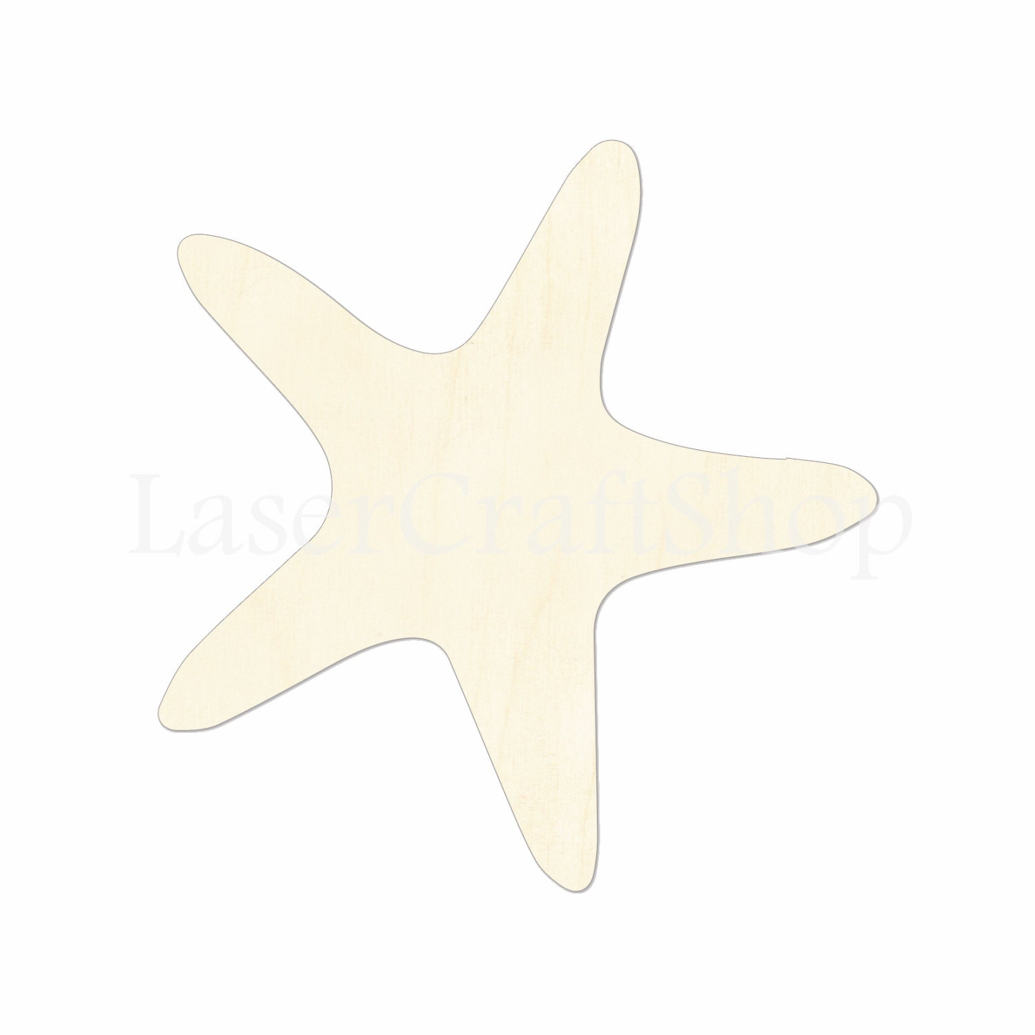 2" - 34" Seastar, Star Bambi Wooden Cutout Shape, Silhouette, Gift Tags ...