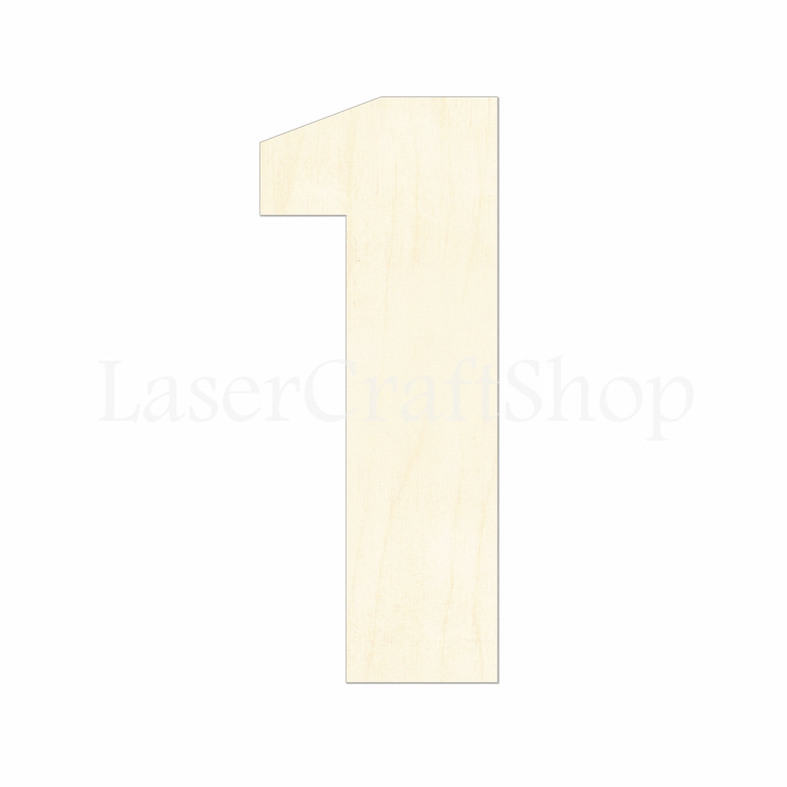 2 34 Wooden Number 1 Wood Number 1 Cutout | Etsy