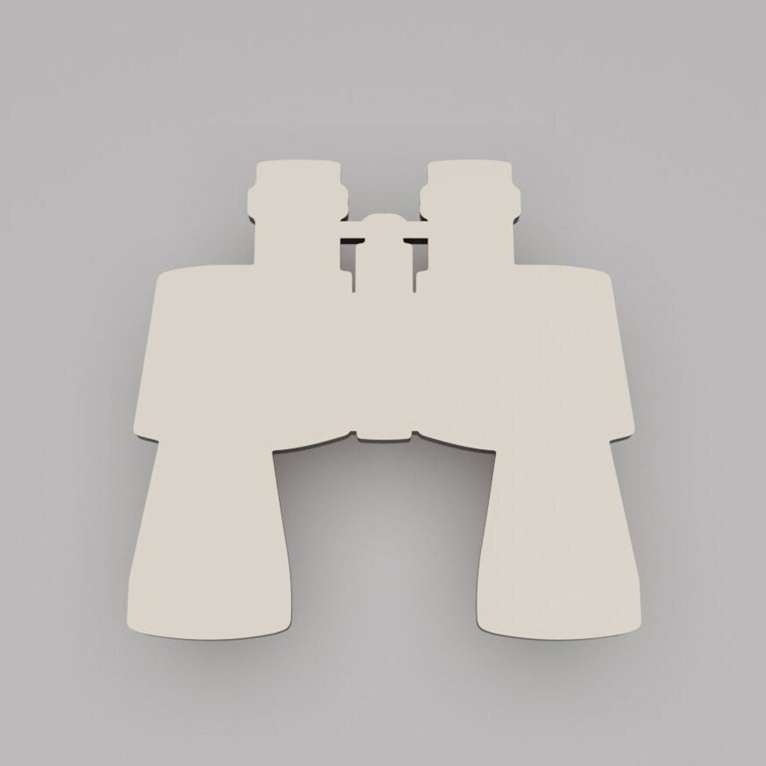 2" - 34" Binoculars Wooden Cutout Shape, Silhouette, Gift Tags ...