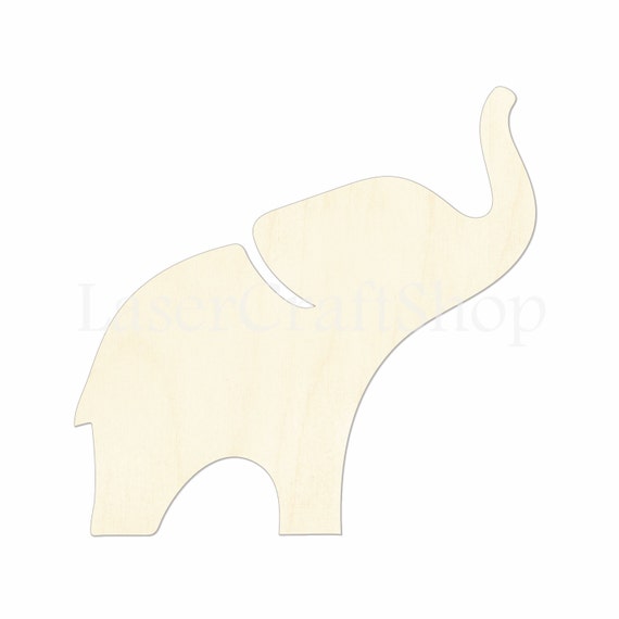 Framing Home & Hobby Wooden Elephant laser cut out Alabama fan DIY ...