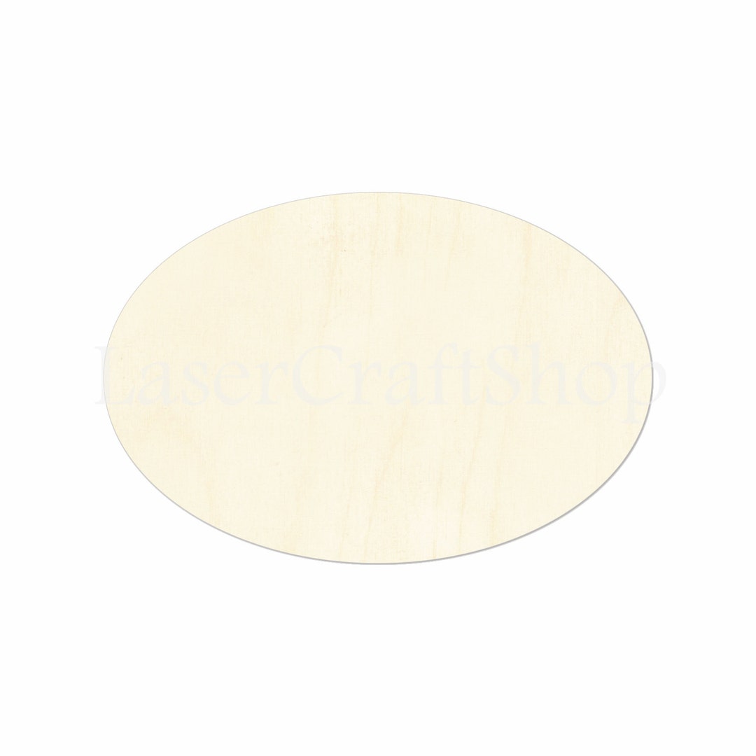 2" - 34" Oval Shape Wooden Cutout Shape, Silhouette, Gift Tags ...