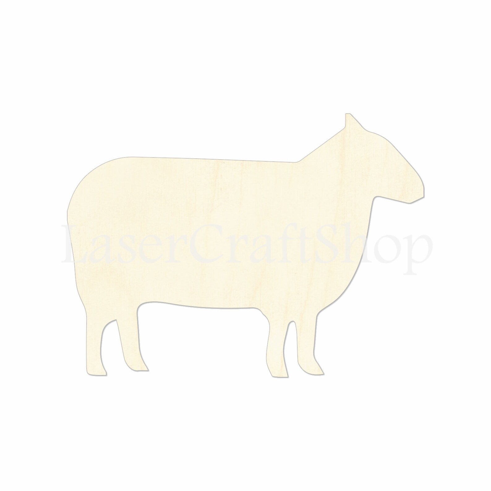 2" - 34" Sheep Farm Animals Wooden Cutout Shape, Silhouette, Gift Tags ...