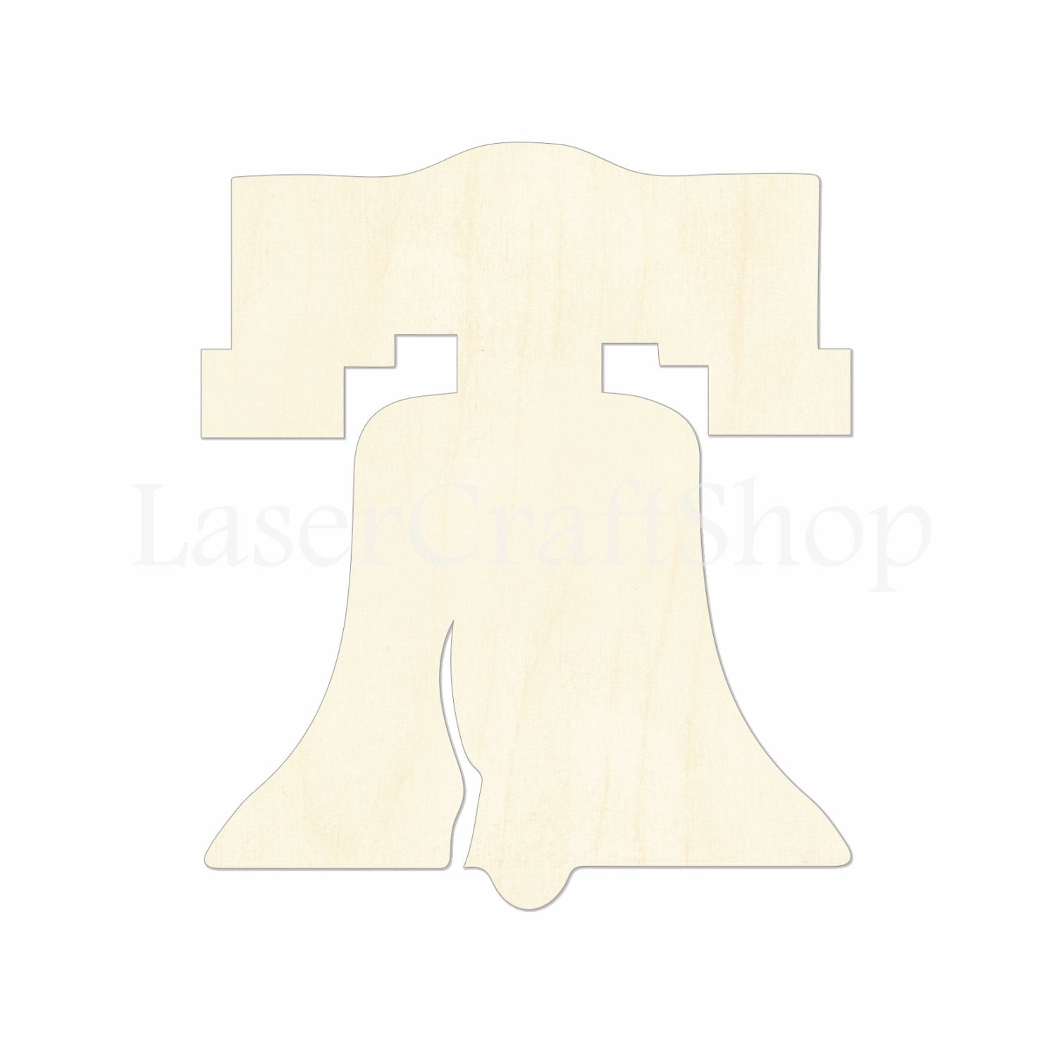 2" - 34" Liberty Bell Wooden Cutout Shape, Silhouette, Gift Tags ...