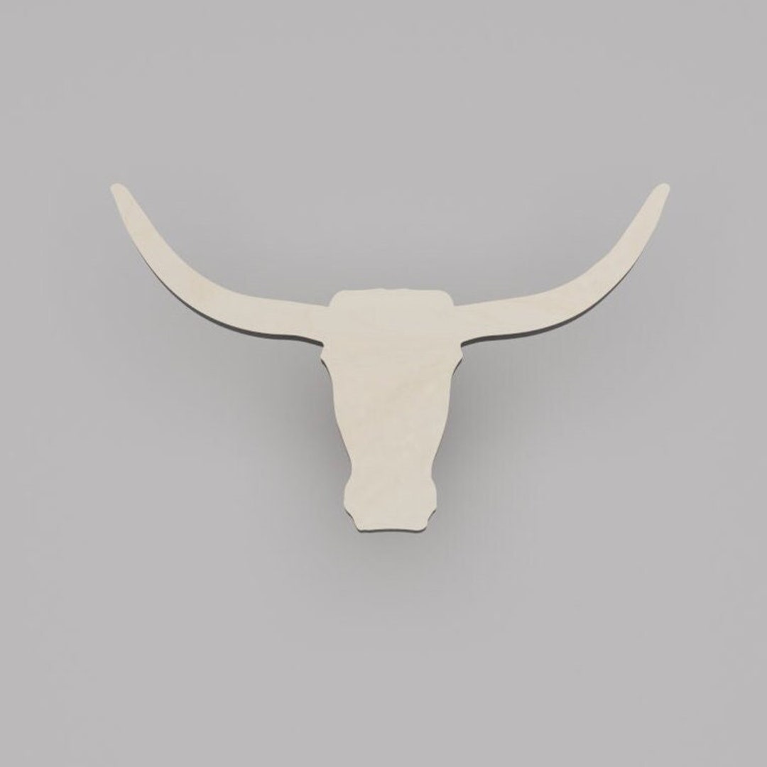 2" - 34" Texas Longhorn Wooden Cutout Shape, Silhouette, Gift Tags ...