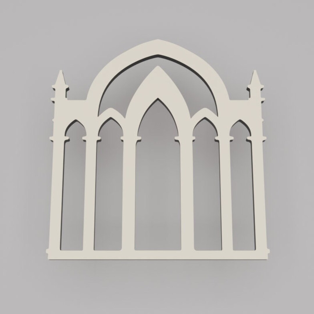 2" - 34" Cathedral Arch Wooden Cutout Shape, Silhouette, Gift Tags ...